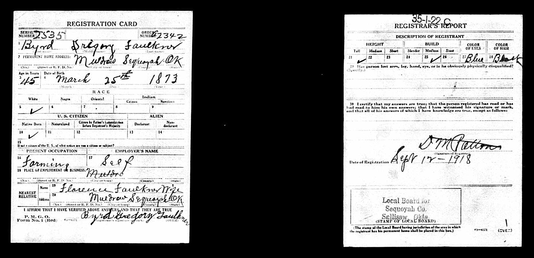 Byrd Gregory Faulkner (1873-1963) | Heritage Connections